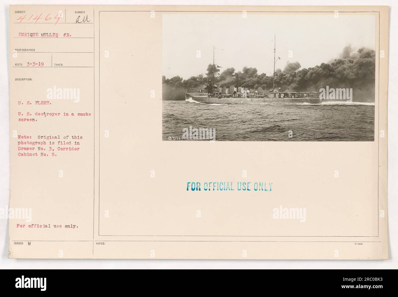 Destroyer smoke screen naval tactics hi-res stock photography and ...