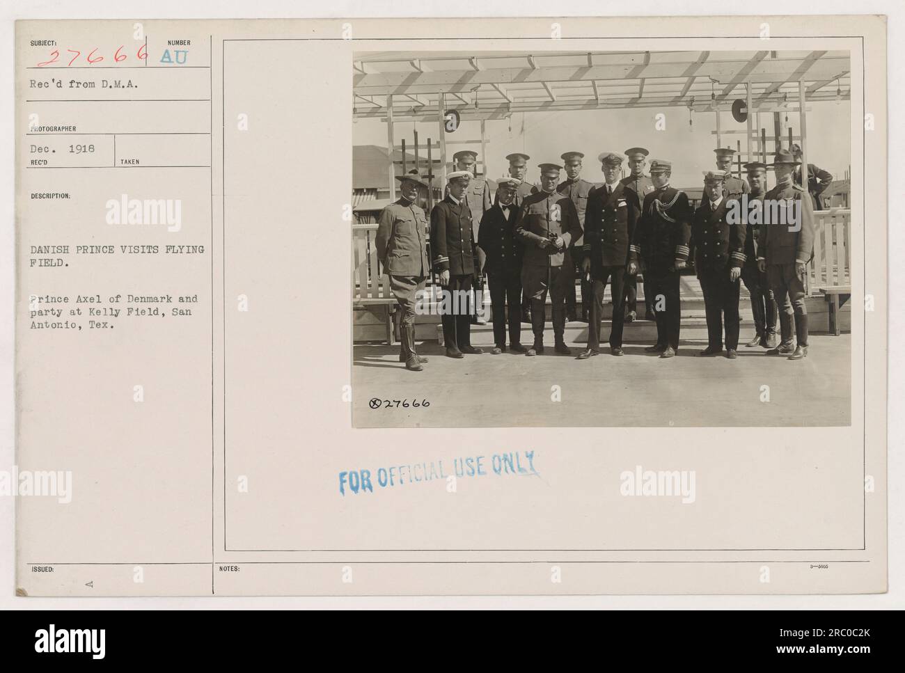 Caption: "111-SC-27666: Prince Axel of Denmark, along with his party ...