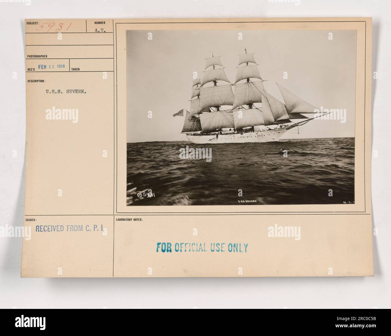 Uss severn 1899 hi-res stock photography and images - Alamy