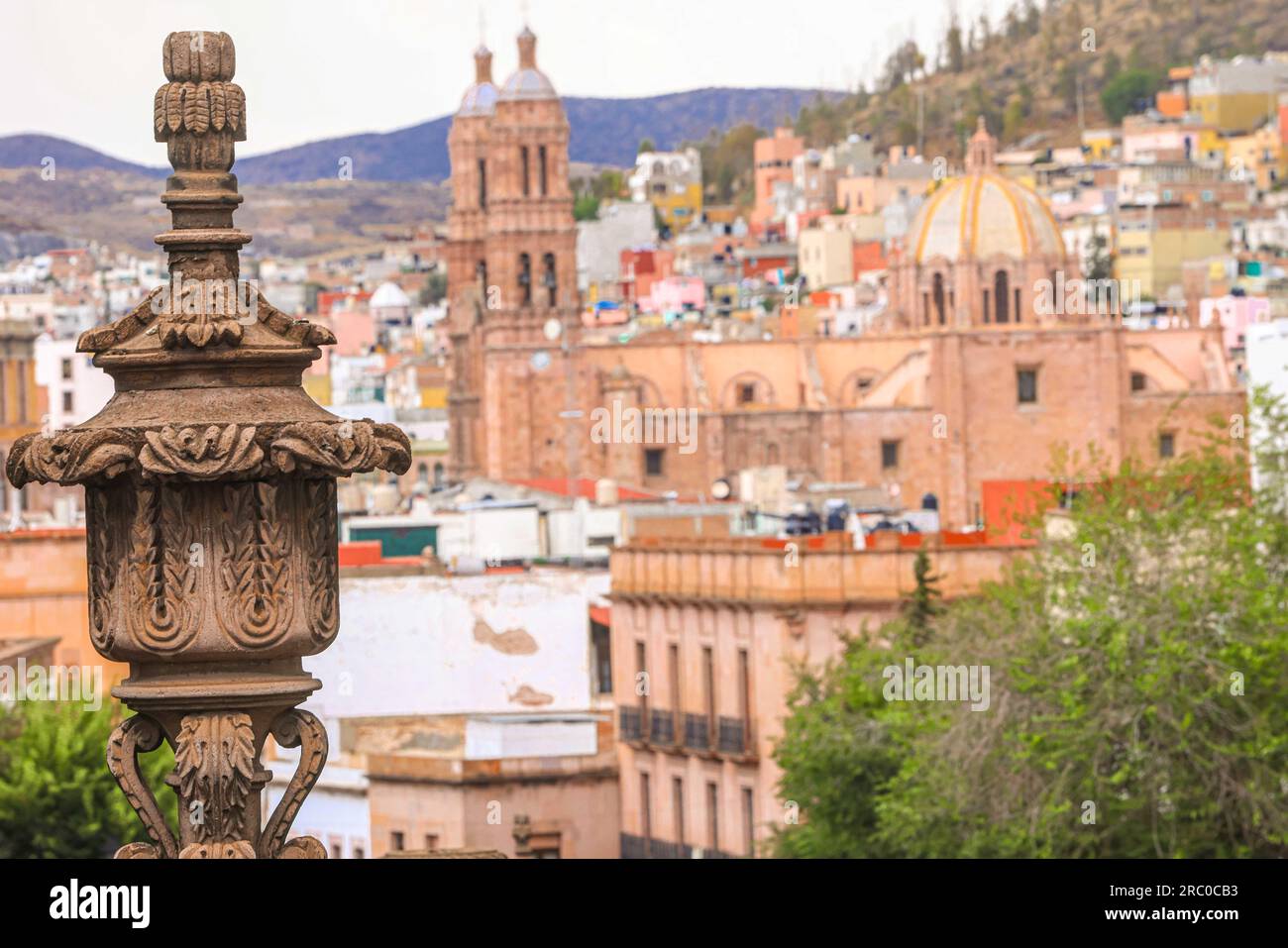 Zacatecas Mexico. Colonial zone of the capital city of the state of ...