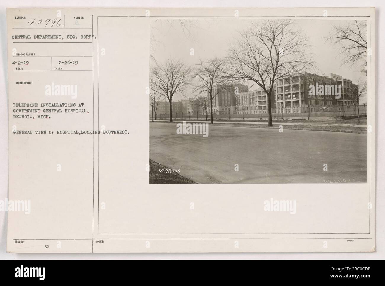 A photograph taken on February 24, 1919, at the Government General ...