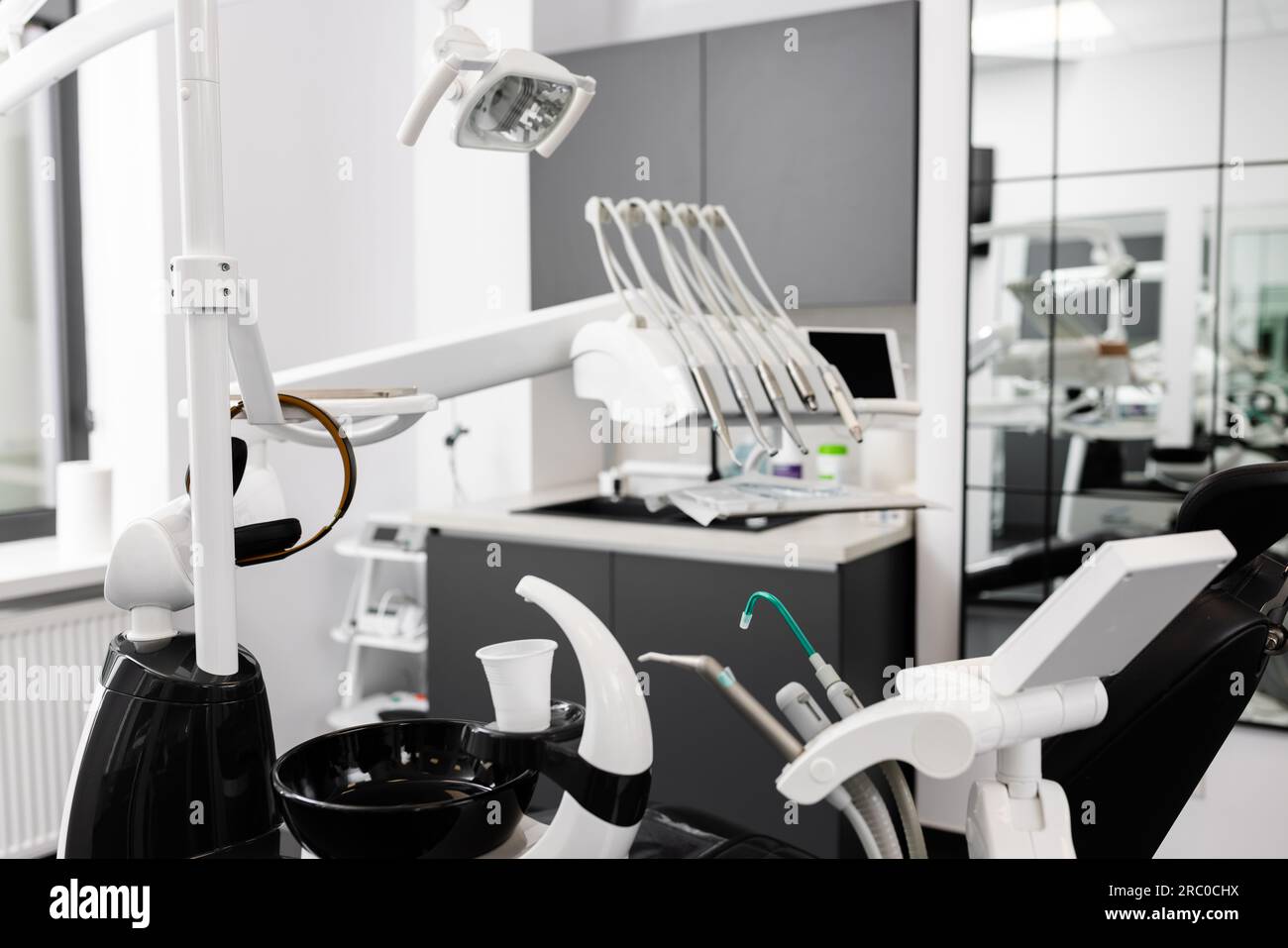 Sleek Minimalist Dental Clinic with Modern Equipment Stock Photo - Alamy