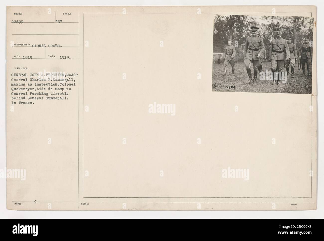 General John J. Pershing and Major General Charles P. Summerall are ...