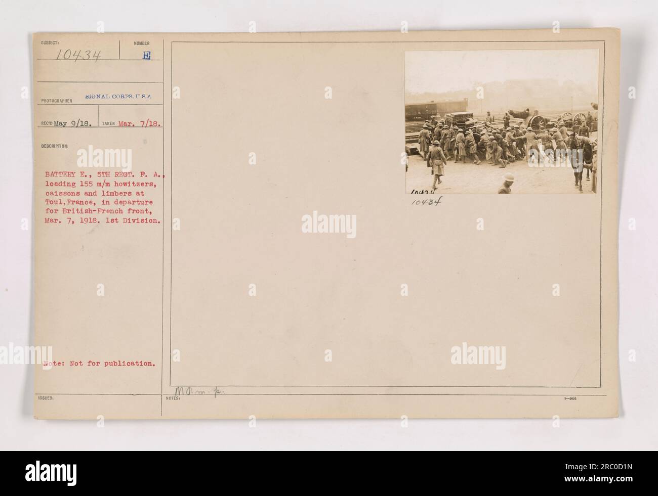 American artillery units in world war i hi-res stock photography and ...