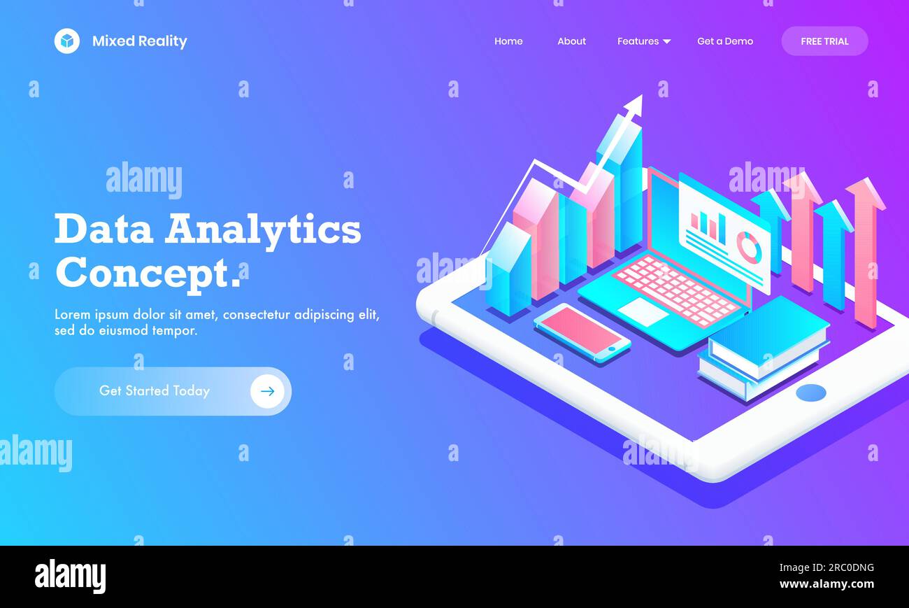 Analytics chart screen Stock Vector Images - Alamy