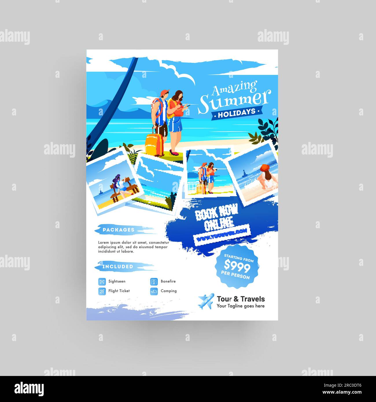 Beach magazine poster hi-res stock photography and images - Alamy