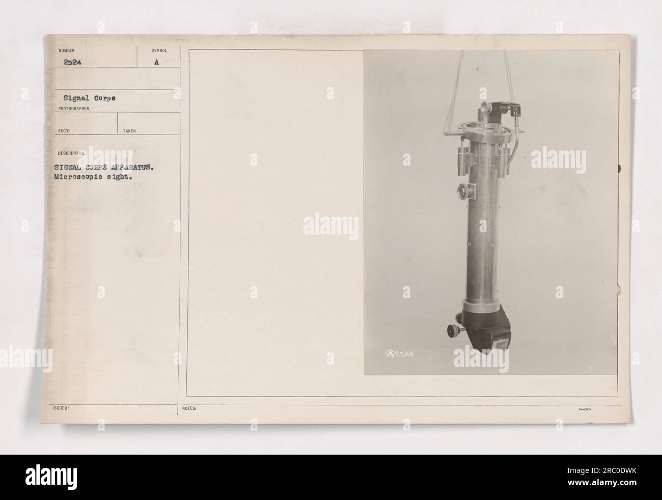 Signal Corps apparatus - This image shows a close-up view of a ...