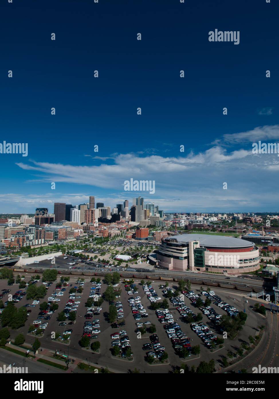 Aerial View of Denver Stock Photo - Alamy