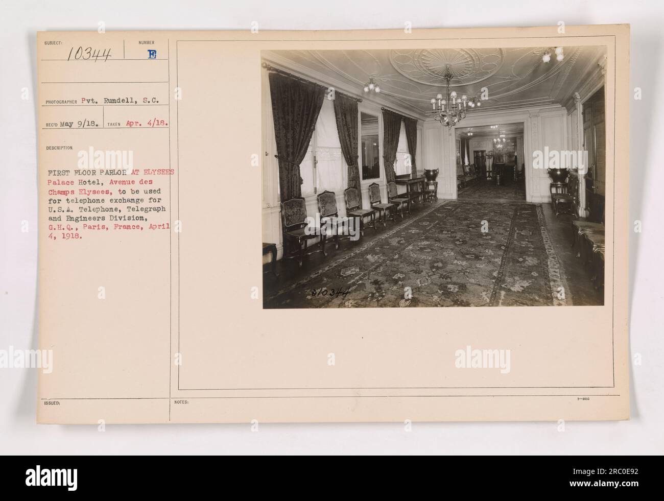 Elysees palace hotel interior hi-res stock photography and images - Alamy