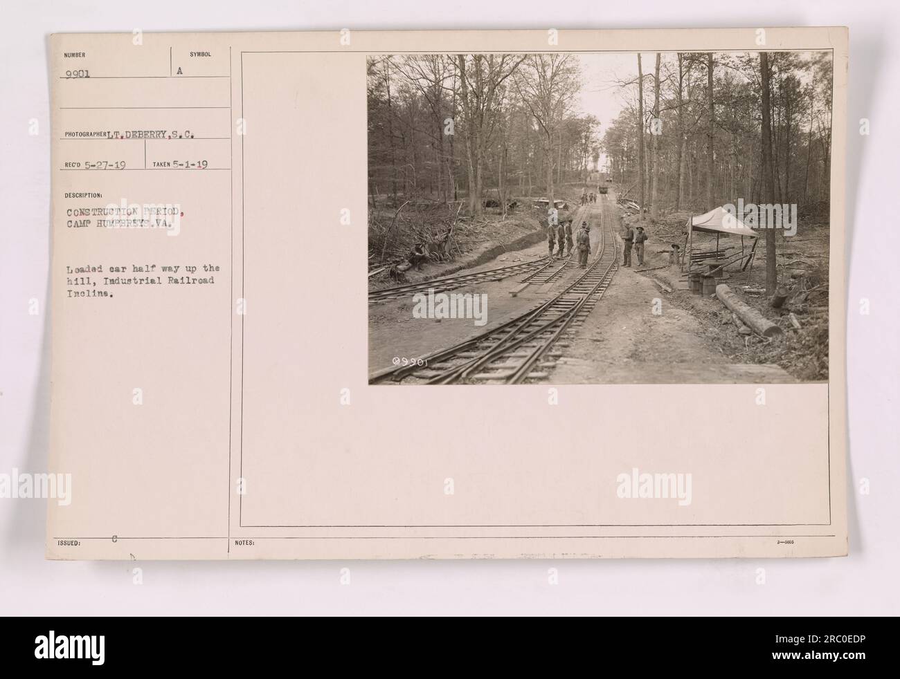 A photograph depicting the construction period at Camp Humphreys ...