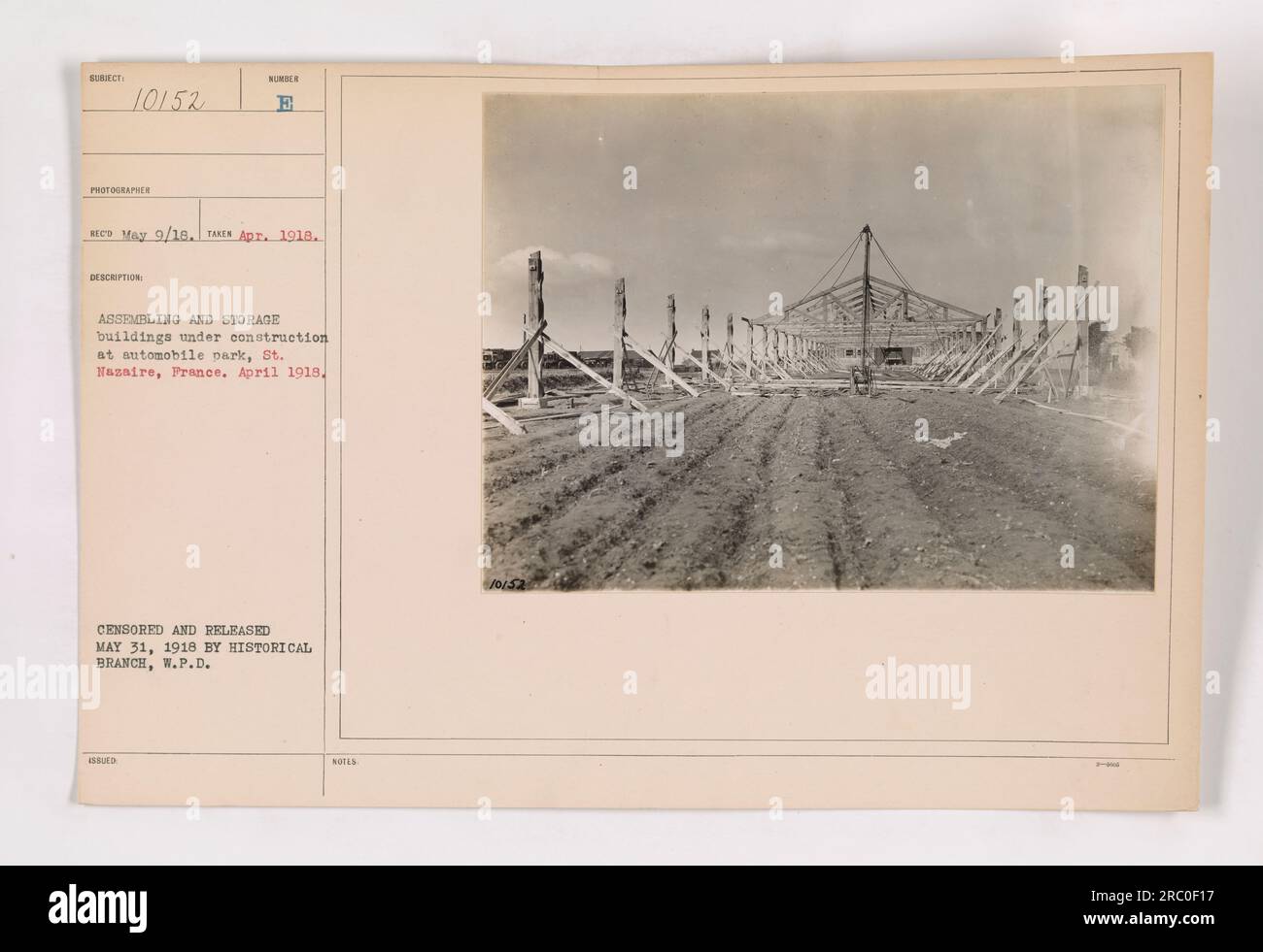 "Assembling and storage buildings under construction at automobile park ...