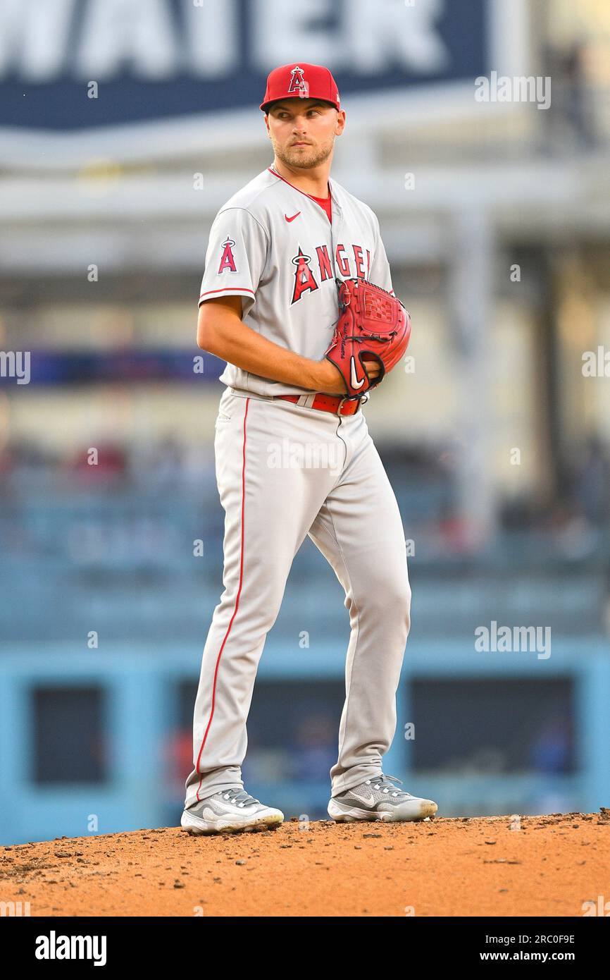 LOS ANGELES, CA - JULY 08: Los Angeles Angels pitcher Reid Detmers (48 ...