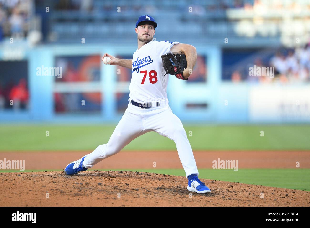 LOS ANGELES, CA - JULY 08: Los Angeles Dodgers pitcher Michael Grove ...
