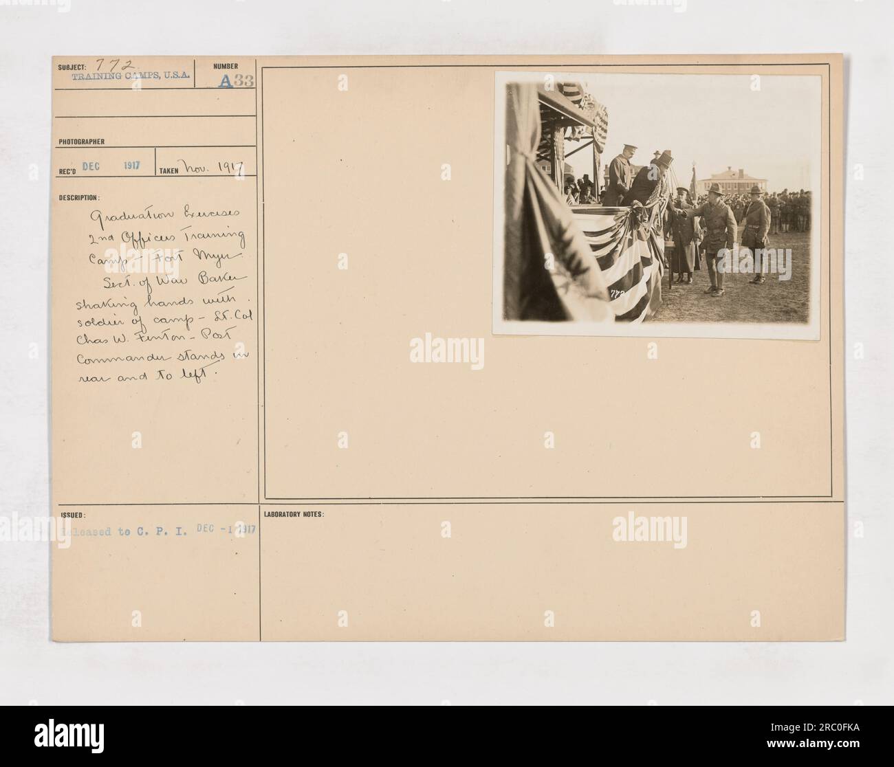 Lieutenant colonel charles w fenton hi-res stock photography and images ...