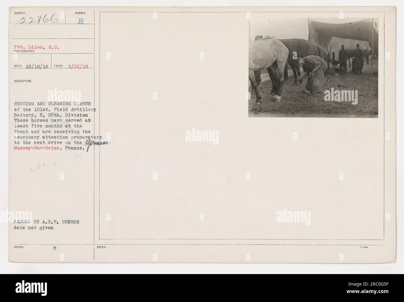 101st field artillery battery hi-res stock photography and images - Alamy