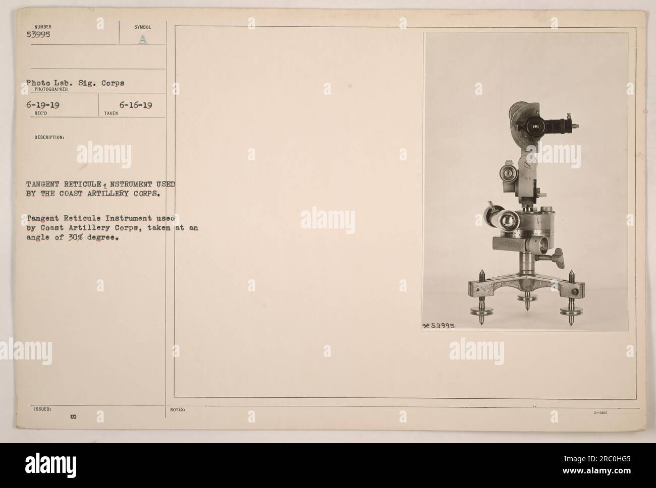 Tangent reticule instrument hi-res stock photography and images - Alamy