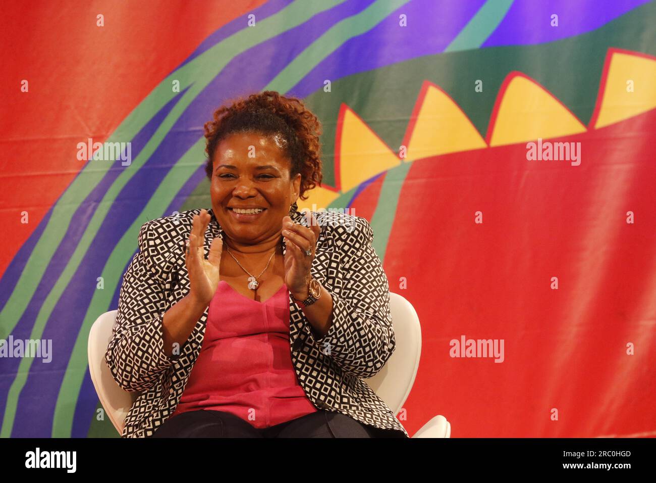 Portrait of Margareth Menezes brazilian Minister of Culture and popular ...