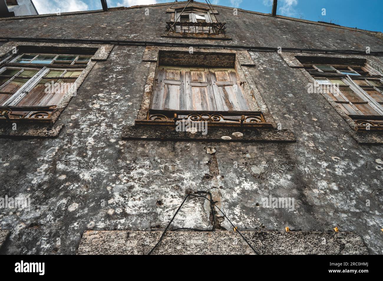 Old rusty building at Braga Portugal Stock Photo - Alamy