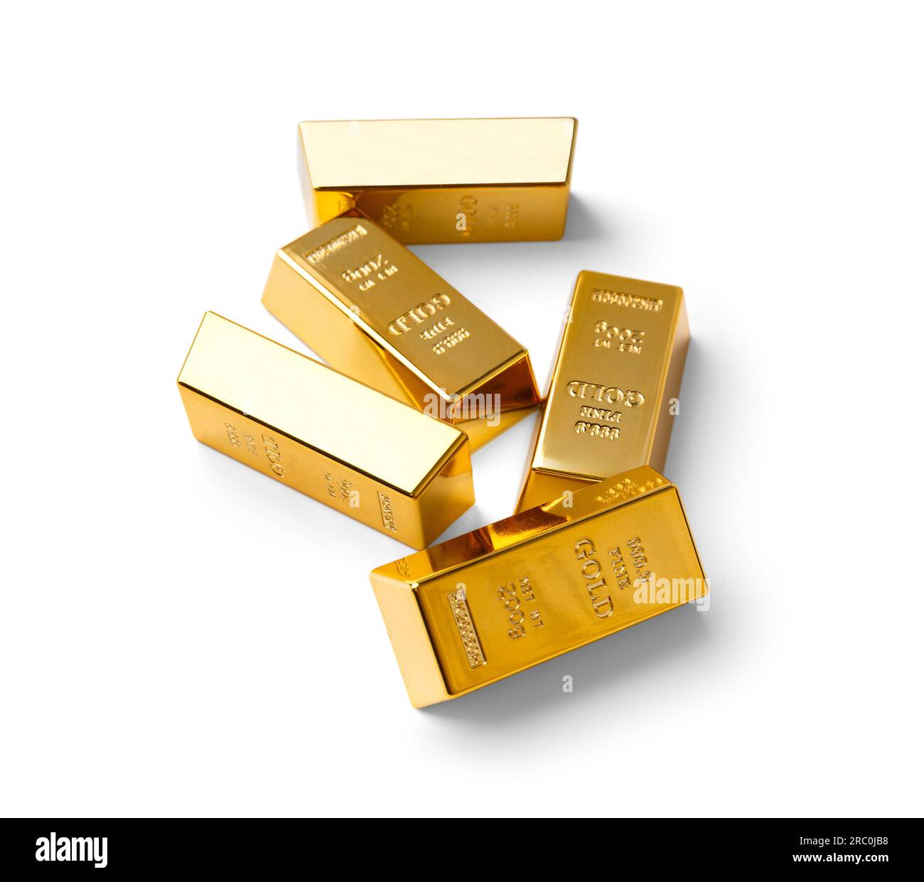 Gold bars isolated on white background. The concept of finance, business, success, wealth ...