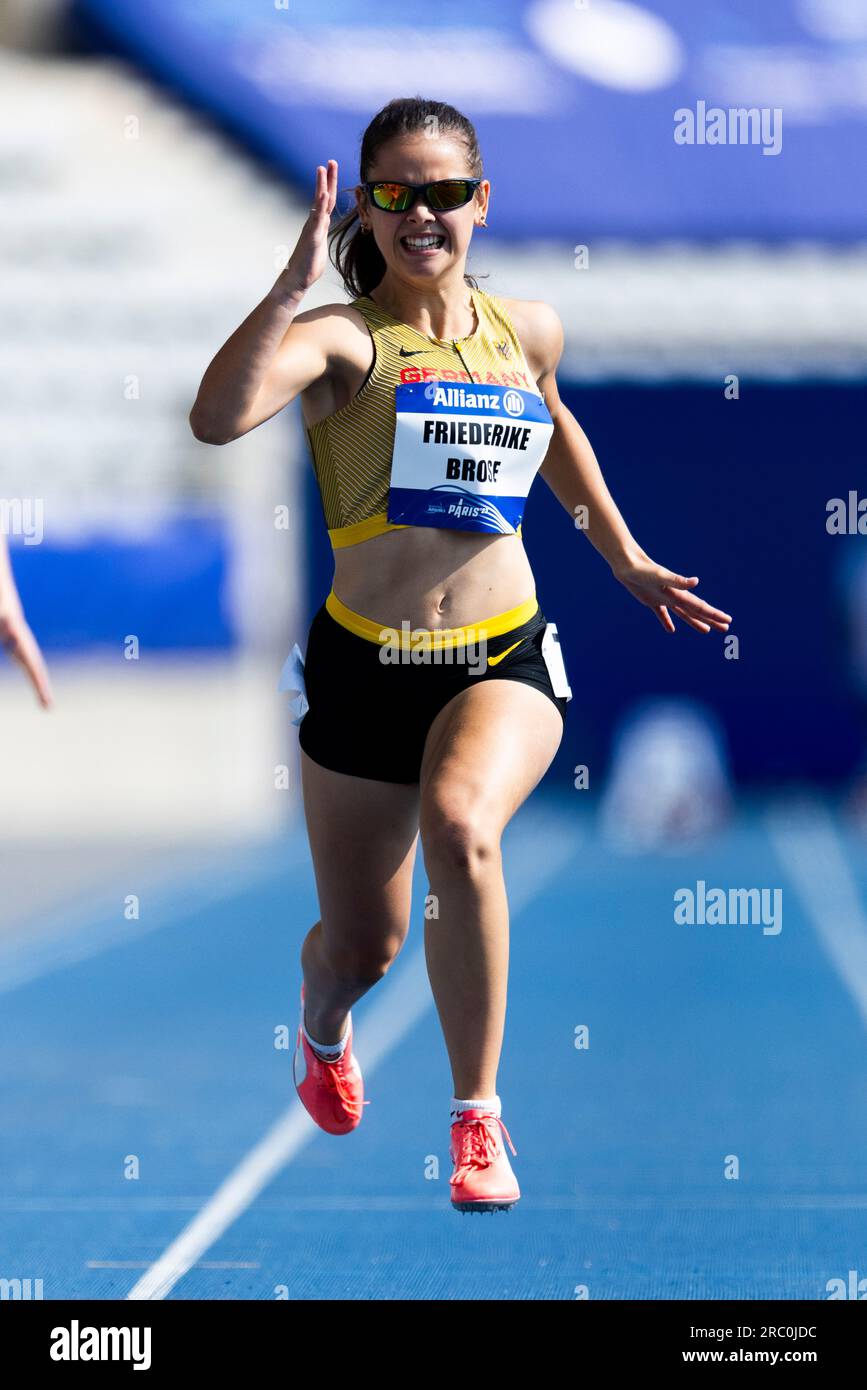 Paris, 10.07.23: Friederike Brose of germany over 100m Sprint (Klasse T ...