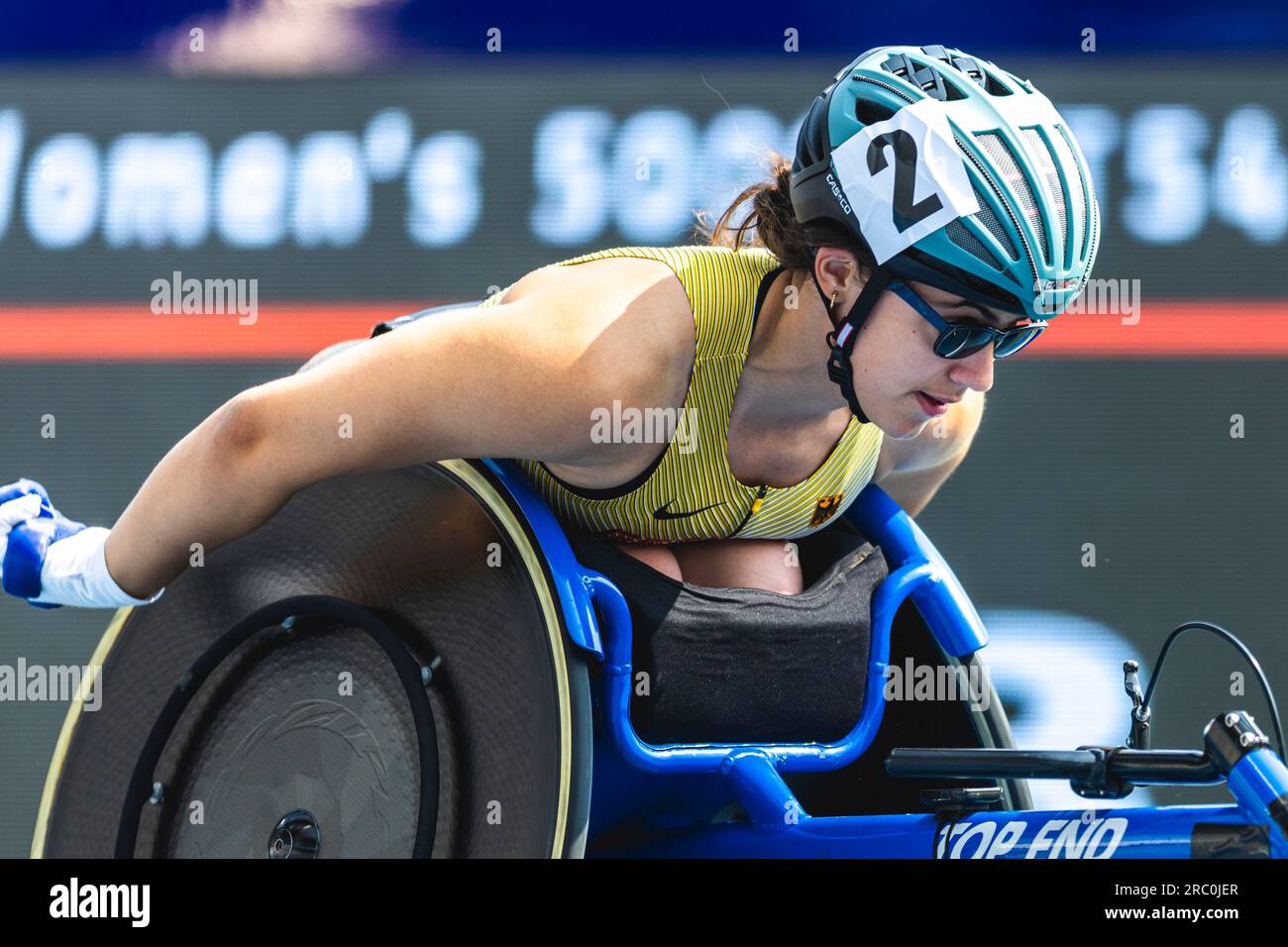 Paris, 10.07.23: Merle Menje of germany over 5000m wheelchair race ...