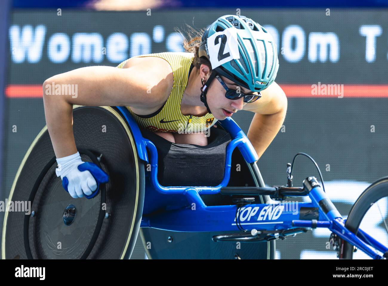 Paris, 10.07.23: Merle Menje of germany over 5000m wheelchair race ...