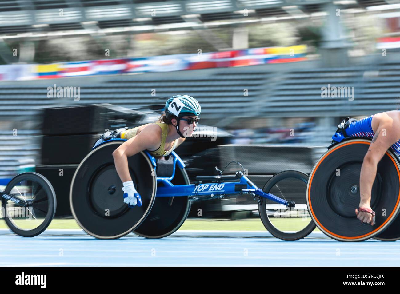 Paris, 10.07.23: Merle Menje of germany over 5000m wheelchair race ...