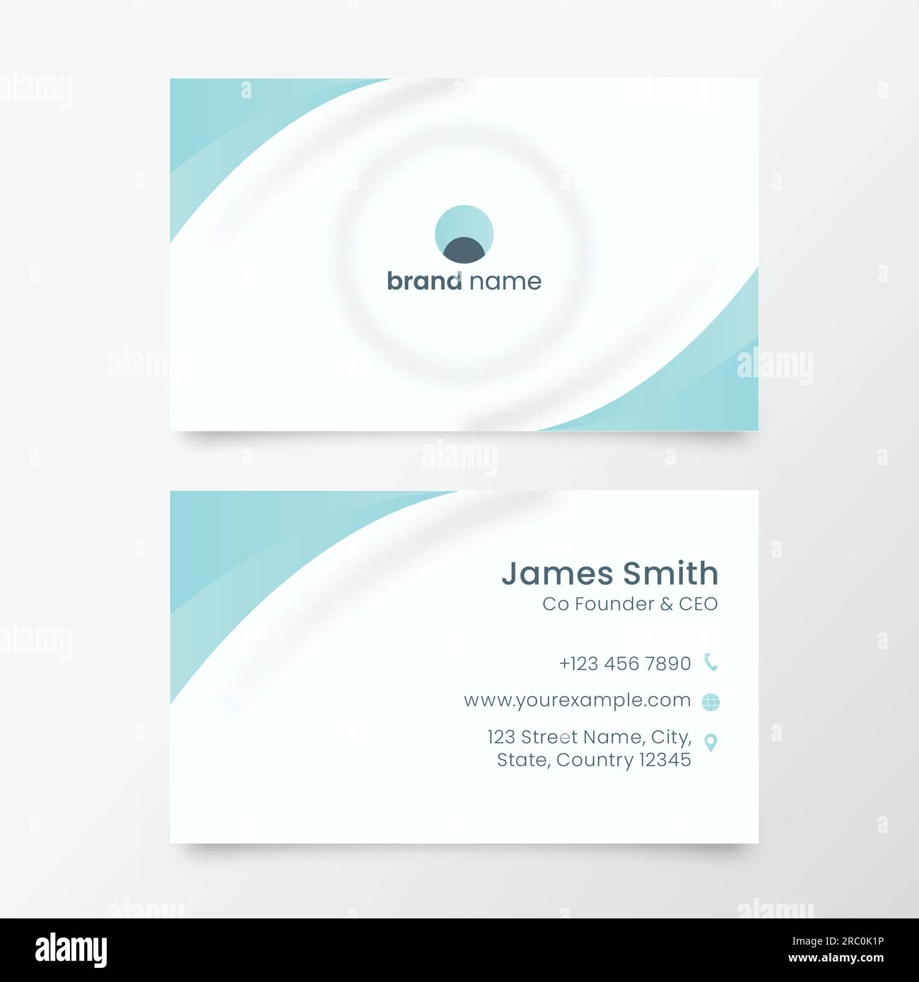 Editable visiting card Stock Vector Images - Alamy