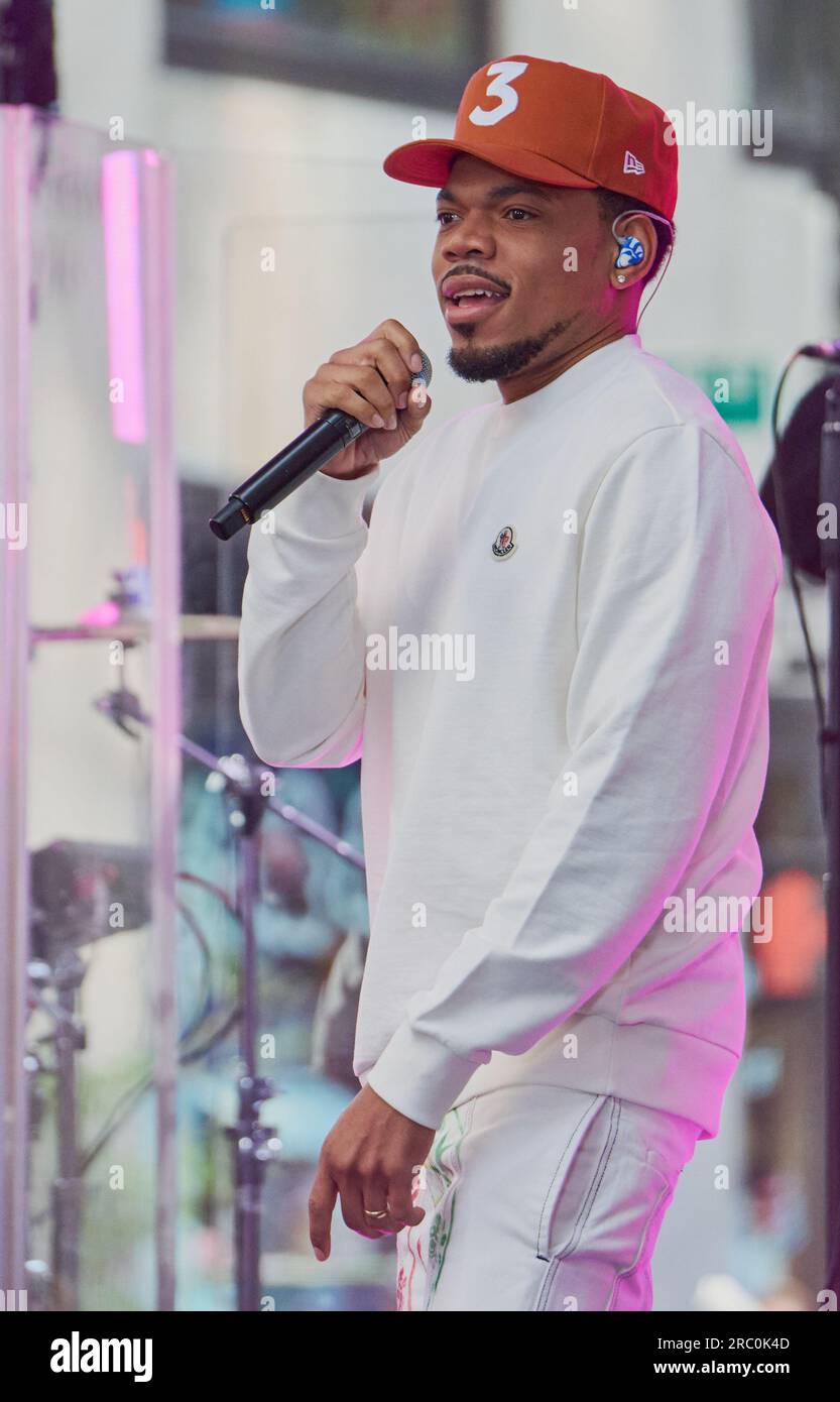 NEW YORK, NY, USA - JUNE 15, 2023: Chance the Rapper Performs on NBC's ...