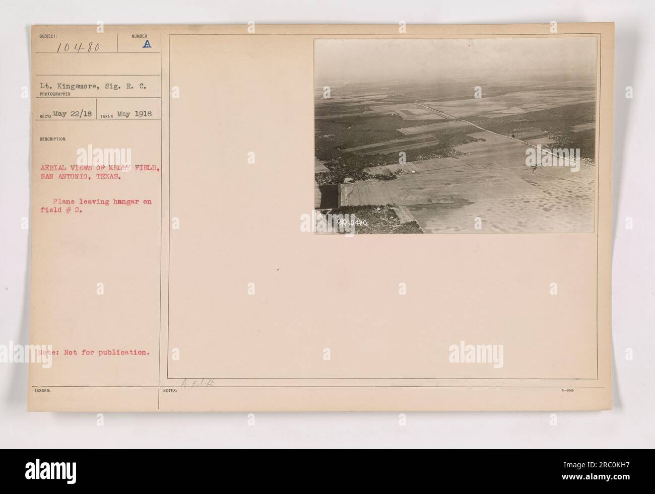 An aerial view of Kelly Field, located in San Antonio, Texas. In this ...