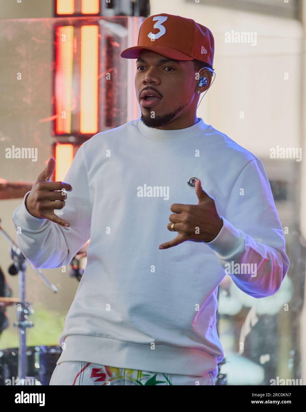 NEW YORK, NY, USA - JUNE 15, 2023: Chance the Rapper Performs on NBC's ...