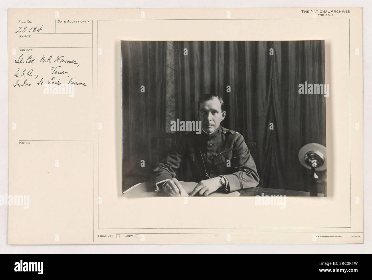 Lt col m r waine hi-res stock photography and images - Alamy