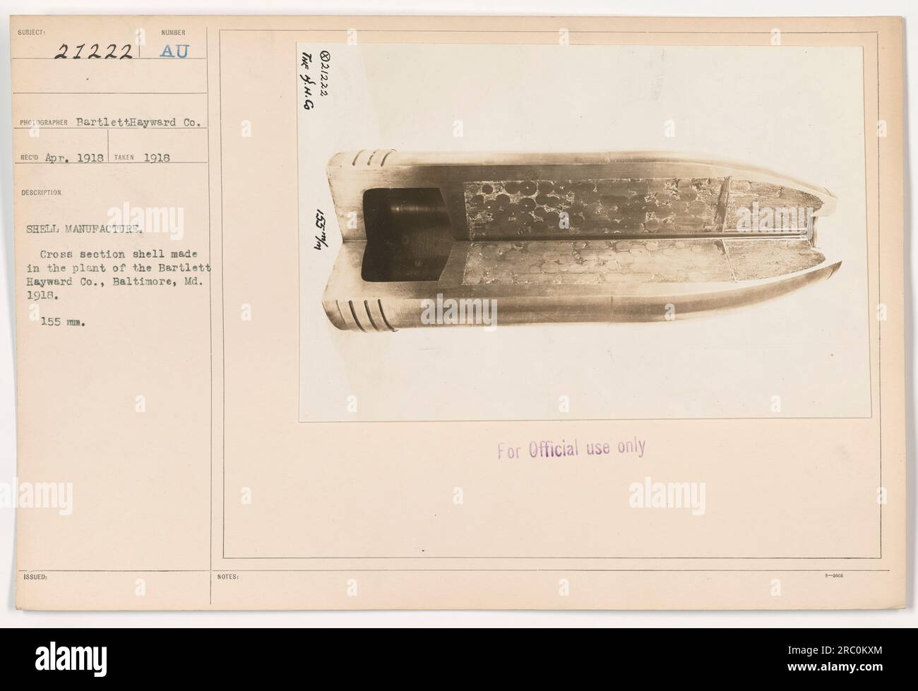 Image showcasing the process of shell manufacture at the Bartlett ...