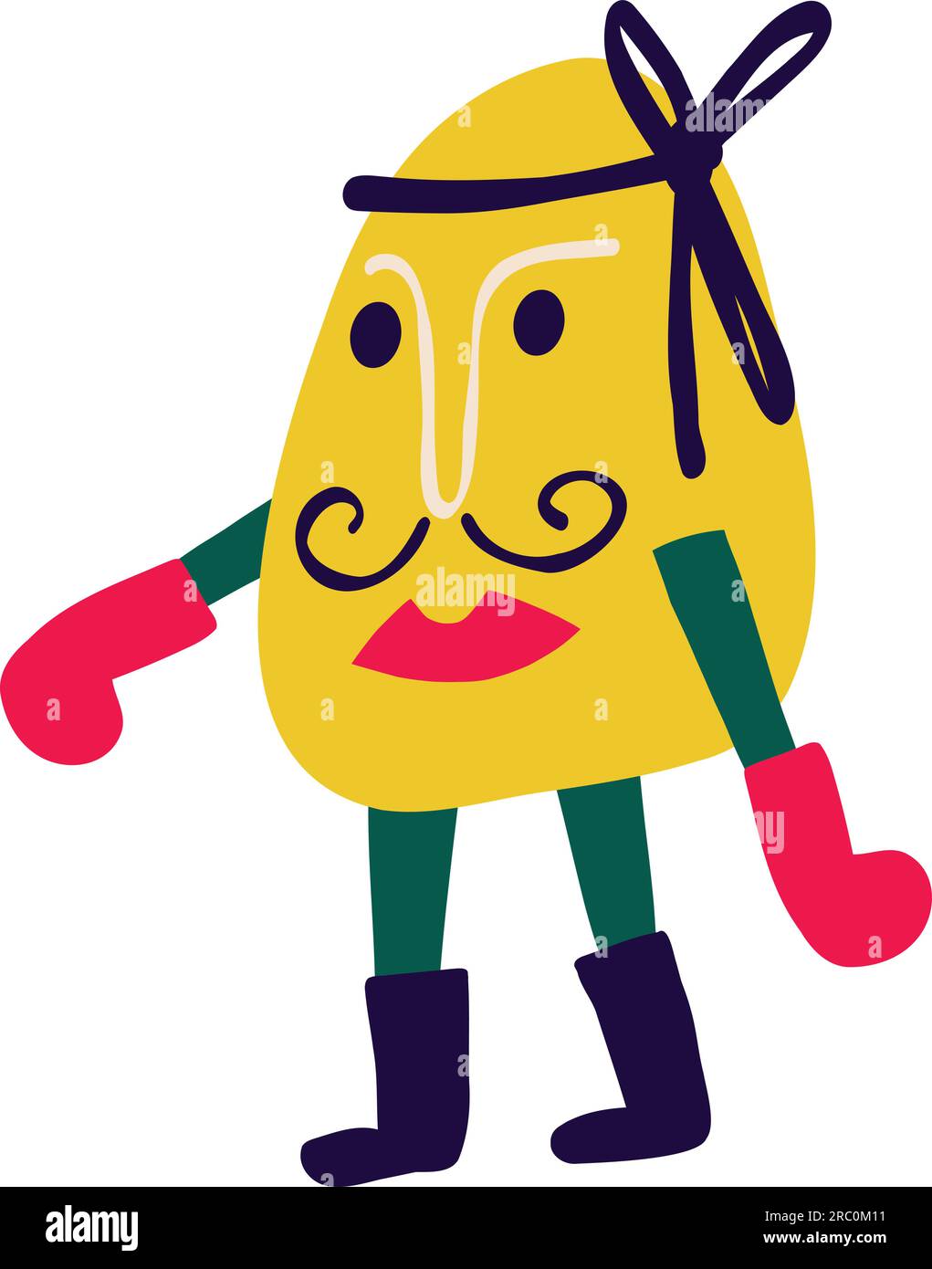 Cartoon character heart boxing gloves hi-res stock photography and ...