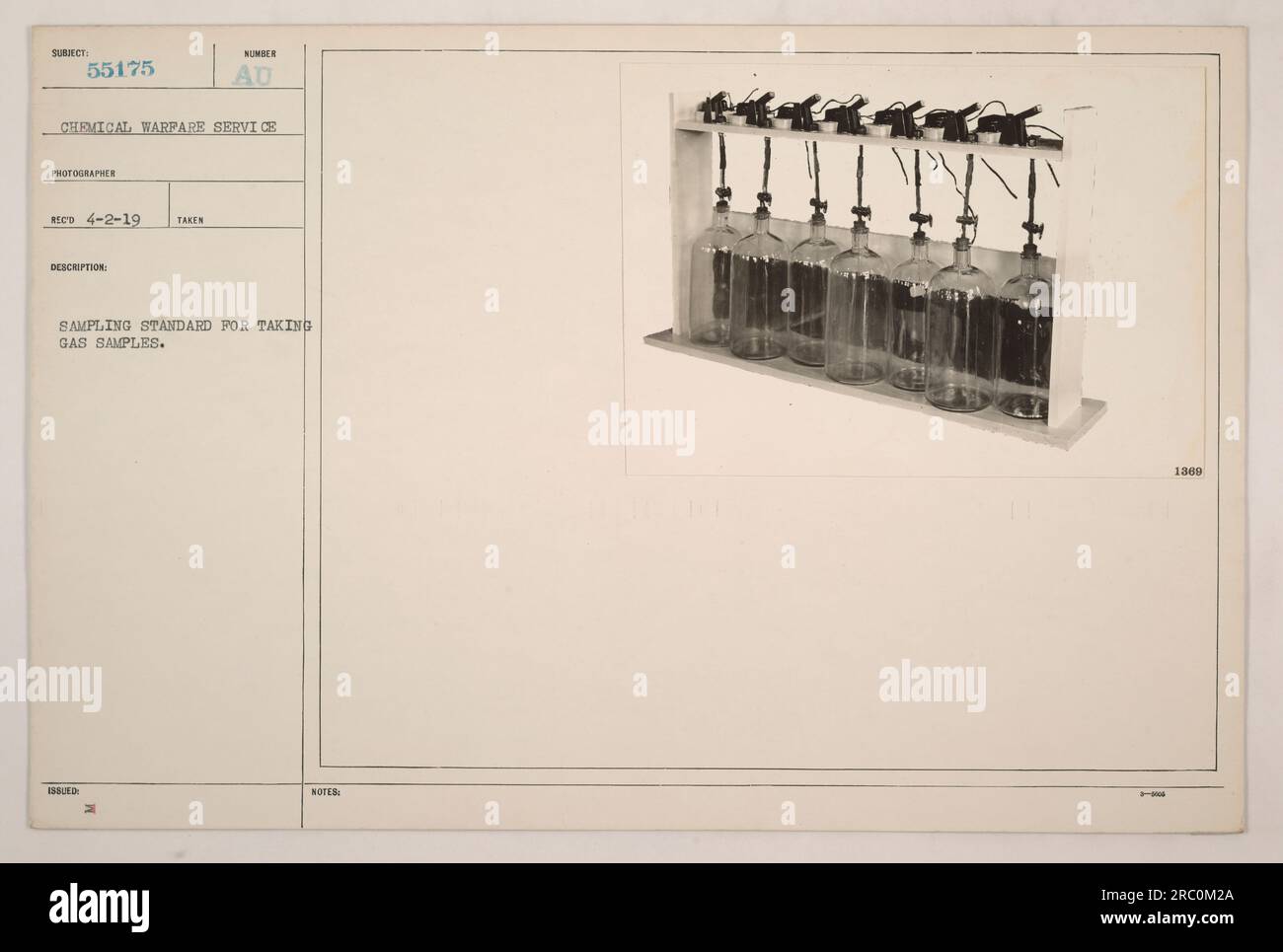 Image depicting a sampling standard for taking gas samples during World ...