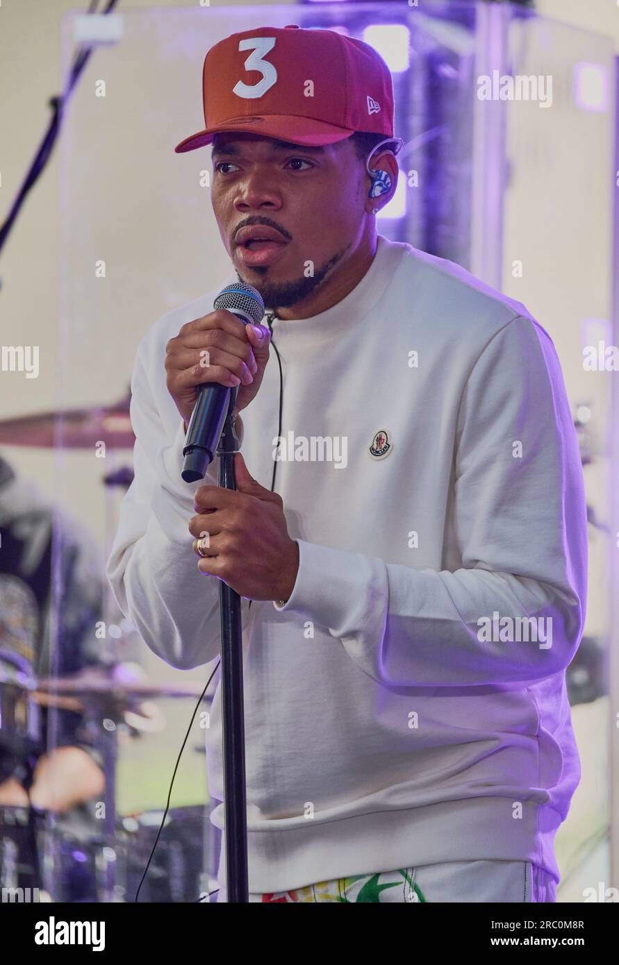 NEW YORK, NY, USA - JUNE 15, 2023: Chance the Rapper Performs on NBC's ...