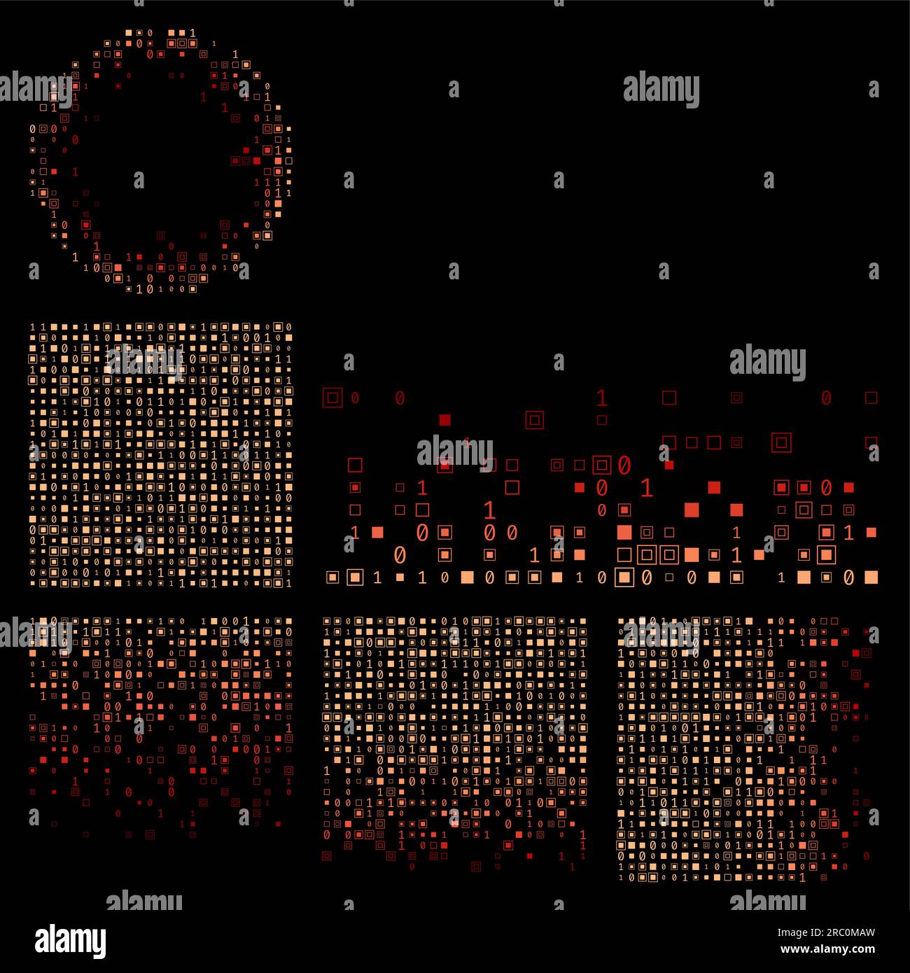 Technology Background. Orange red color theme backgrounds. Gradient ...