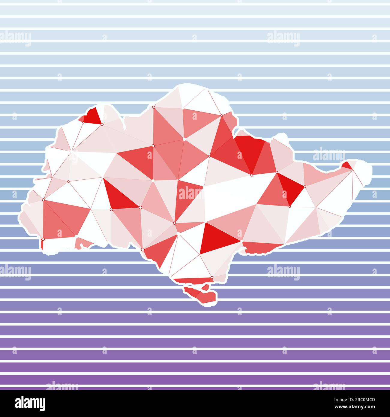 Sentosa vector illustration. Sentosa design on gradient stripes background. Technology, internet ...