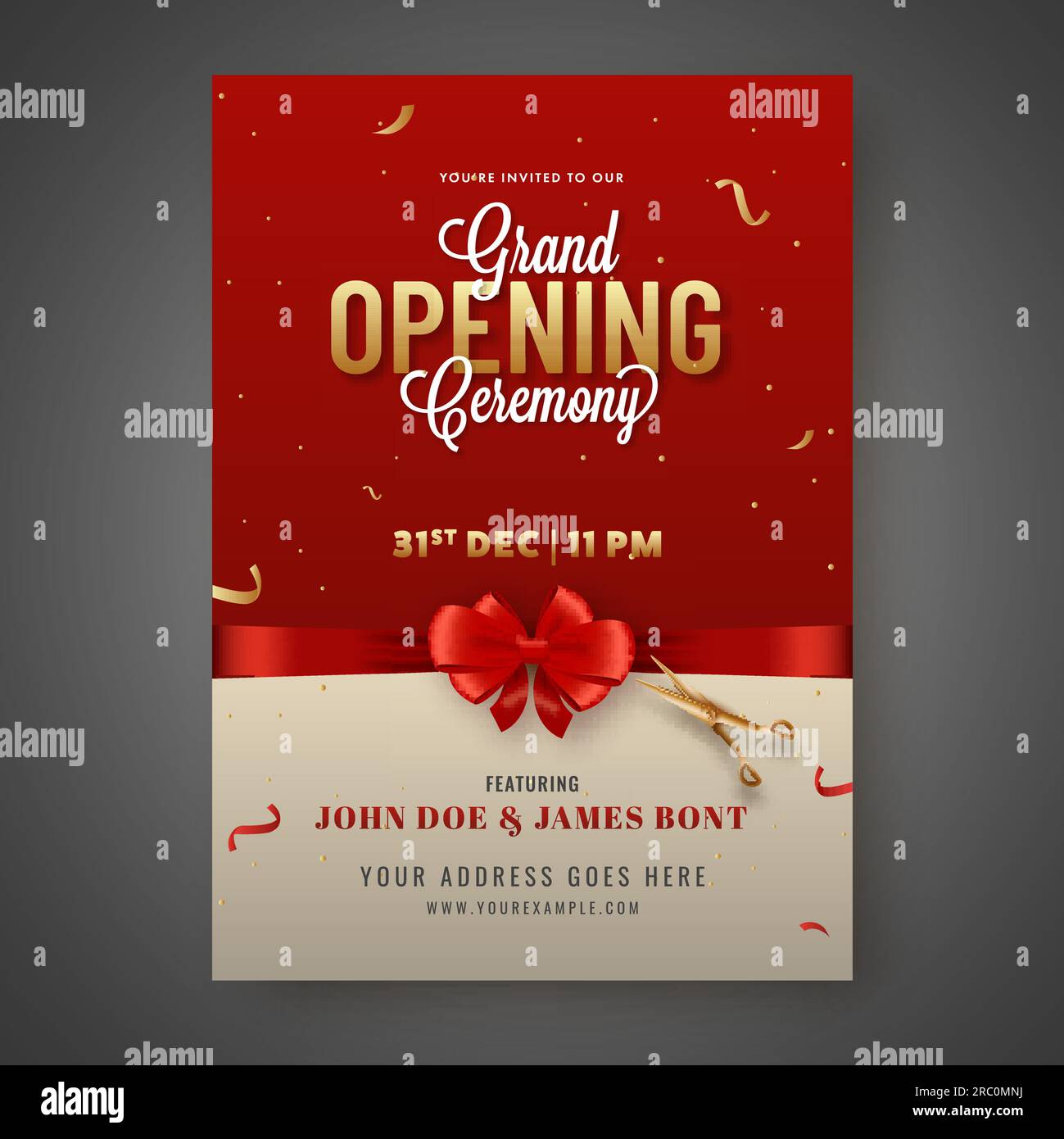 Bow opening Stock Vector Images - Alamy
