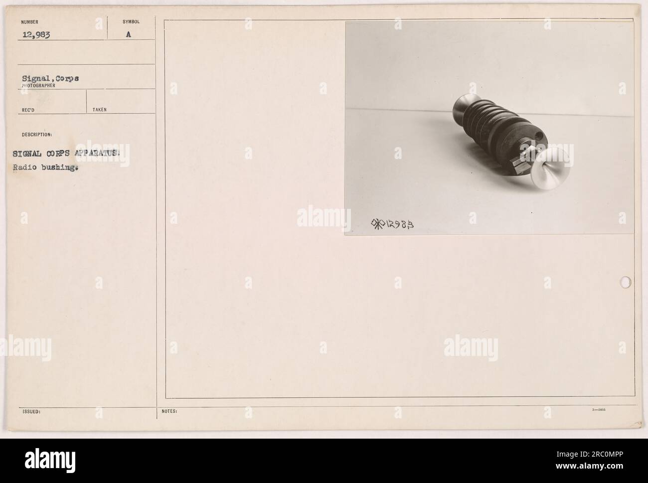 A Signal Corps photographer captured this image, labeled as #12,983 ...