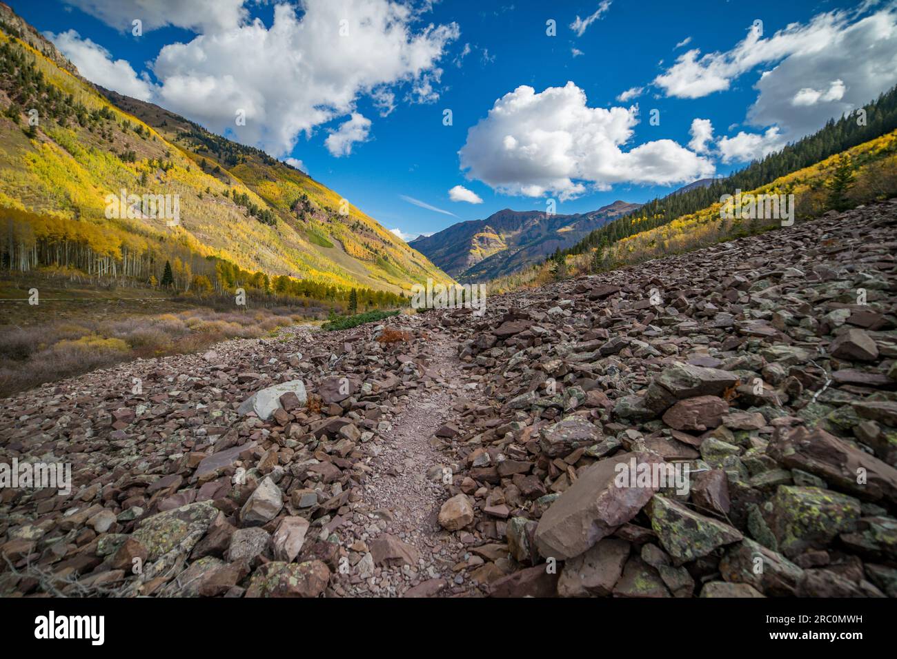 Autumn hike through avalanche field on Maroon Creek Trail | Maroon ...