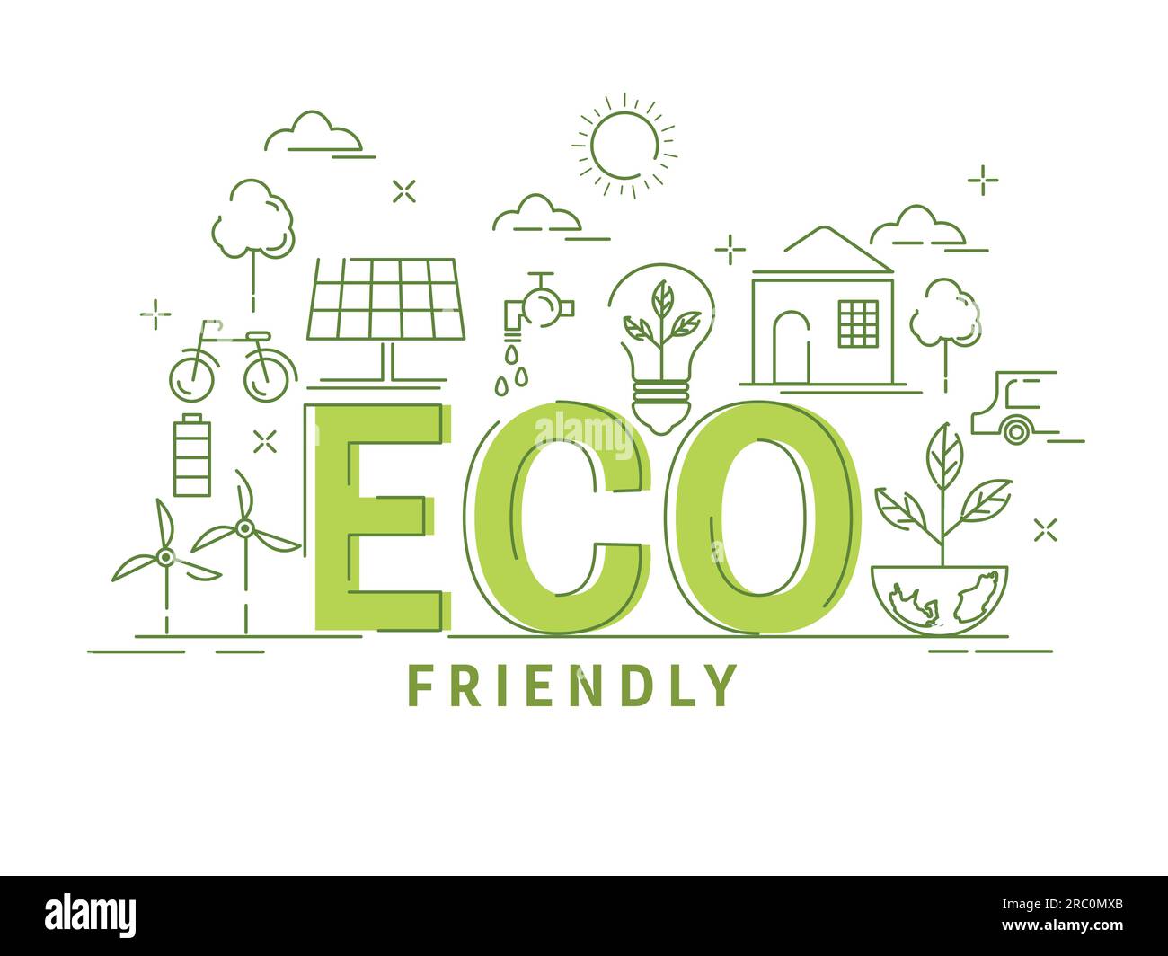 Eco friendly preservation Stock Vector Images - Alamy