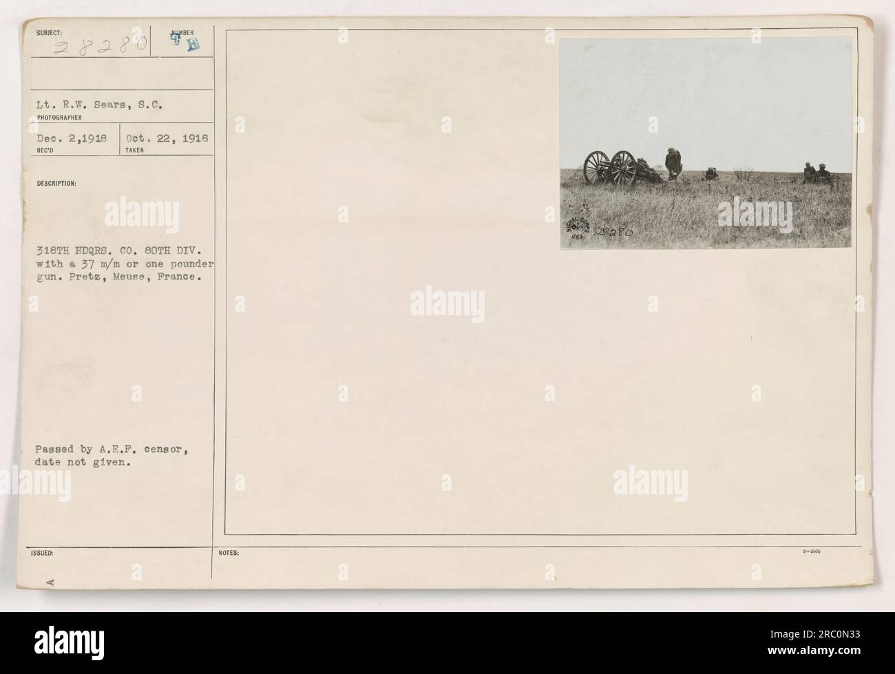 Amer 318th hdqrs hi-res stock photography and images - Alamy