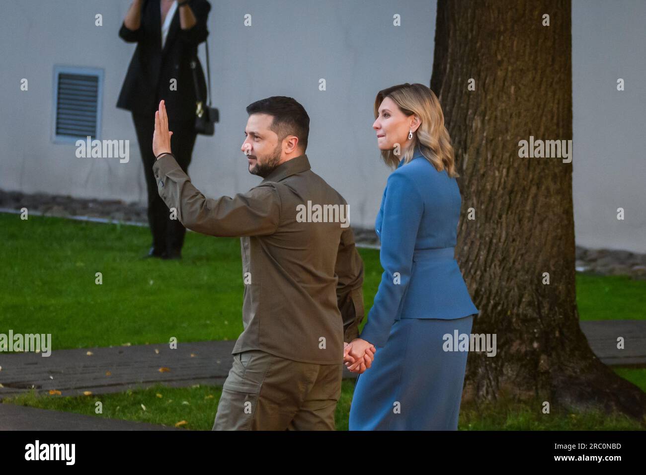 VILNIUS, Lithuania. 11th July, 2023. Volodymyr Zelensky, President of ...