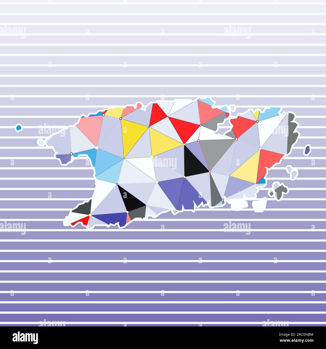 Vis vector illustration. Vis design on gradient stripes background ...