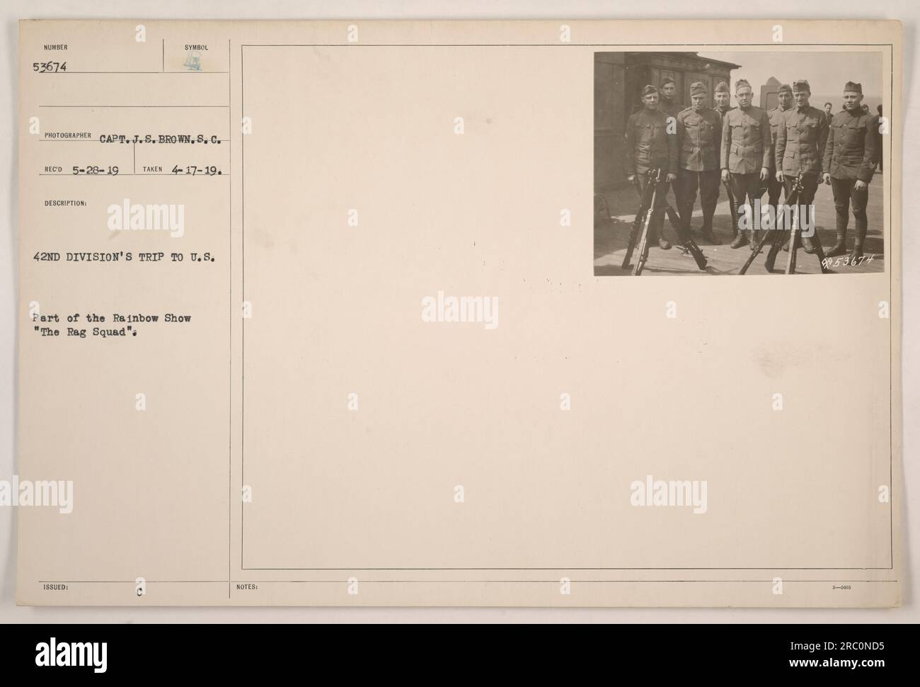 Soldiers from the 42nd Division, also known as the Rainbow Division ...