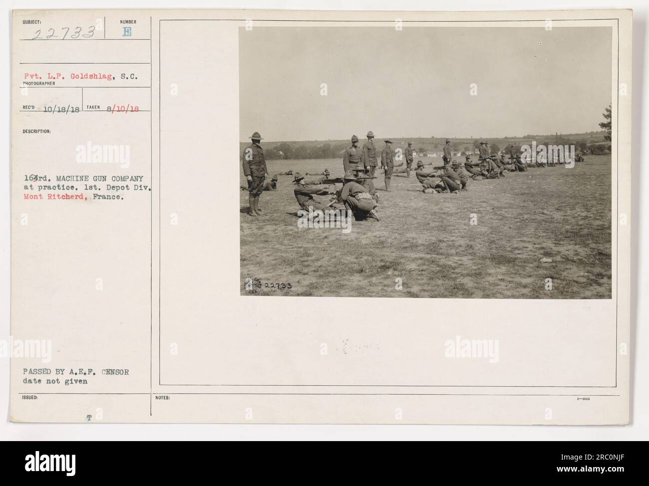 163rd machine gun company hi-res stock photography and images - Alamy