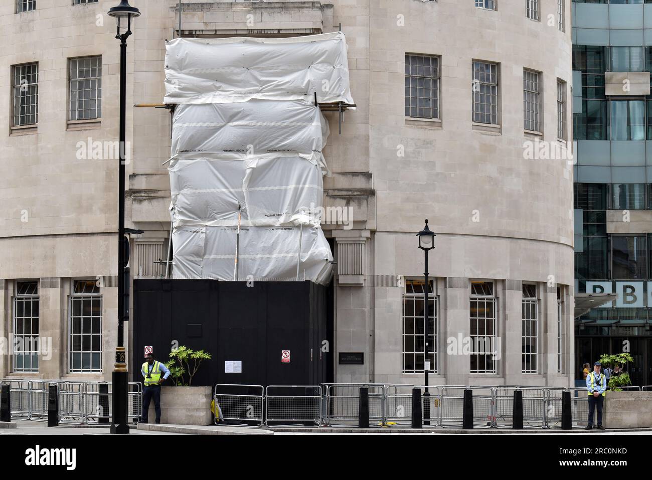 London, UK. 11th July, 2023. Prospero and Ariel statue by Eric Gill ...