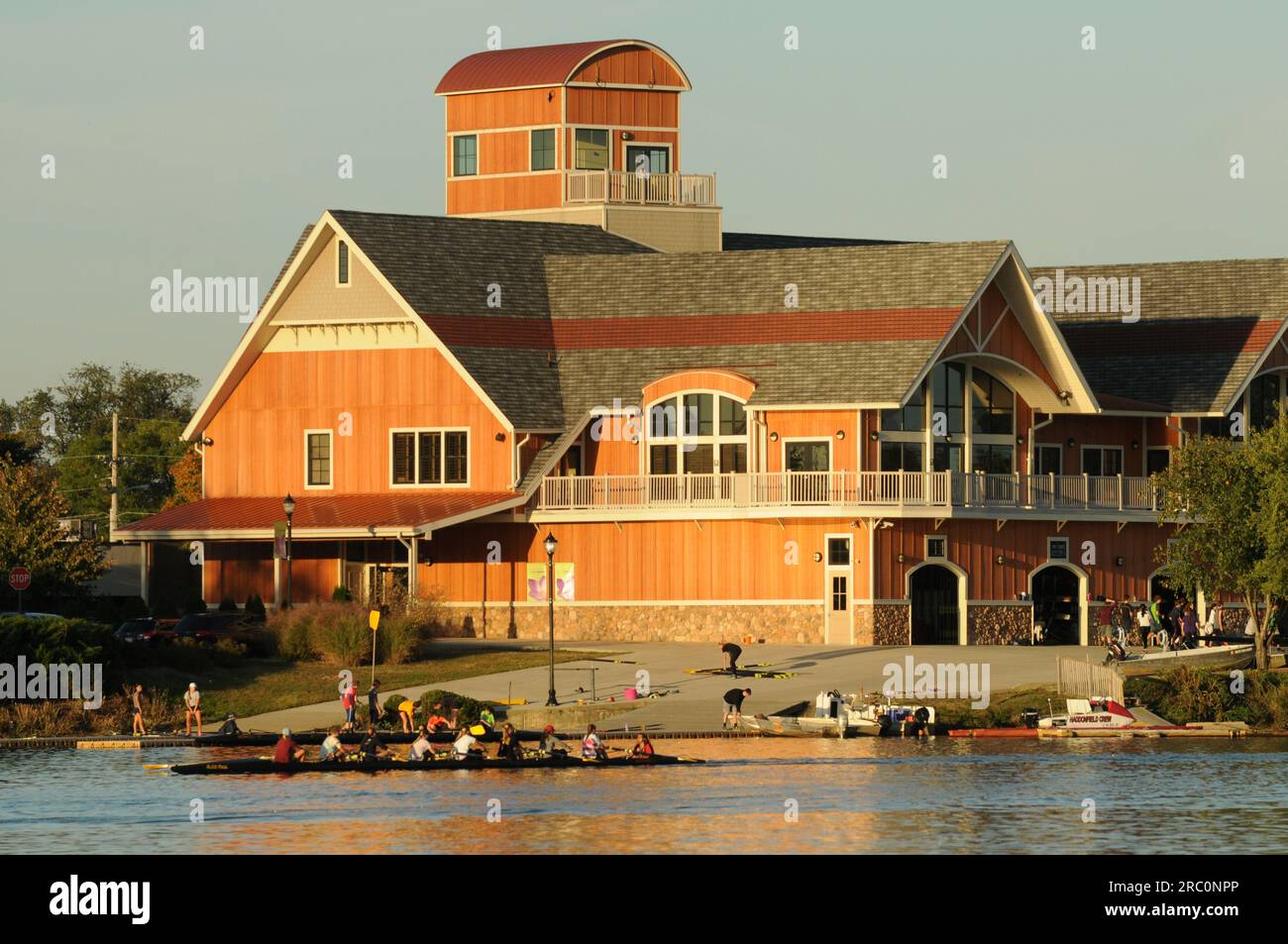 The Camden County Boathouse on the Cooper River Stock Photo - Alamy