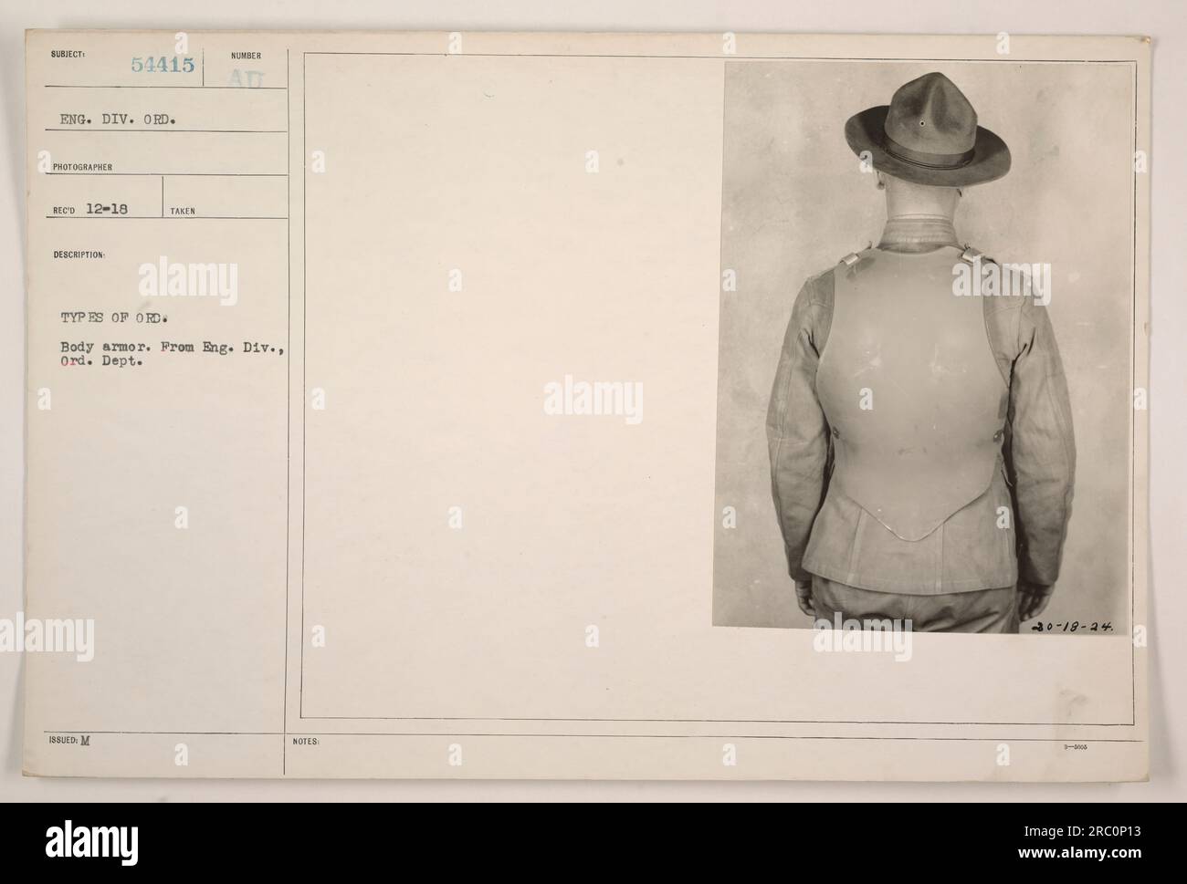 Soldiers wearing various types of body armor during World War One. This ...